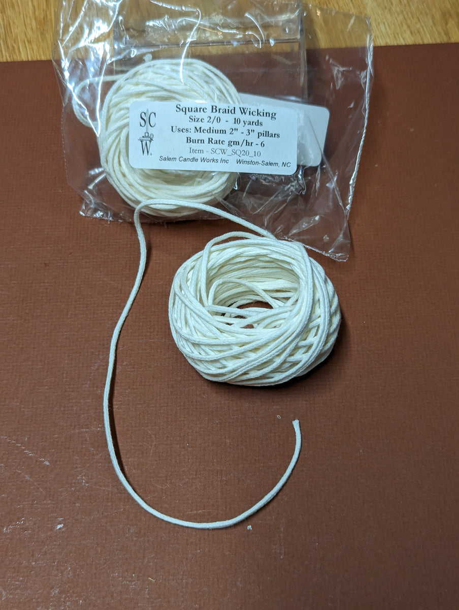Square Braid Wicking - 2/0 - 10 yards – SalemCandleWorks