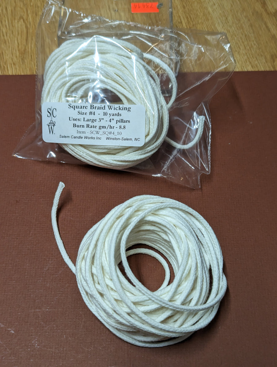 Square Braid Wicking - #4 - 10 yards – SalemCandleWorks